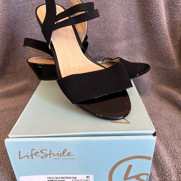 Life Stride | Shoes | Lifes Stride New Black Sandals Sz 75 | Poshmark